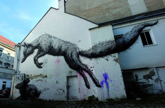 "Animal" Street Art By ROA | FREEYORK