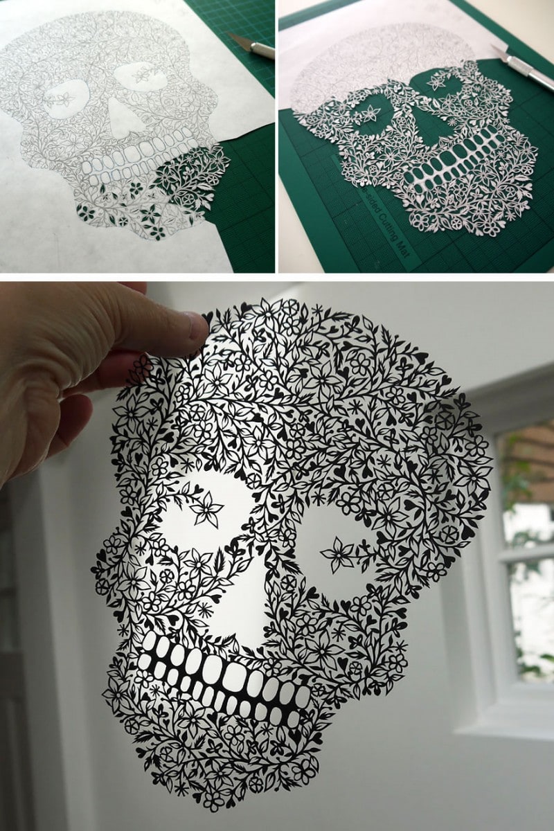 Hand-Cut Paper Art From Single Sheet Of Paper | FREEYORK