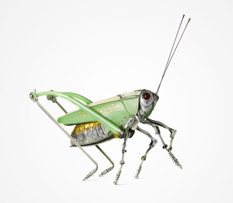 Artist Creates Incredible Insect Sculptures From Old And Used Parts ...
