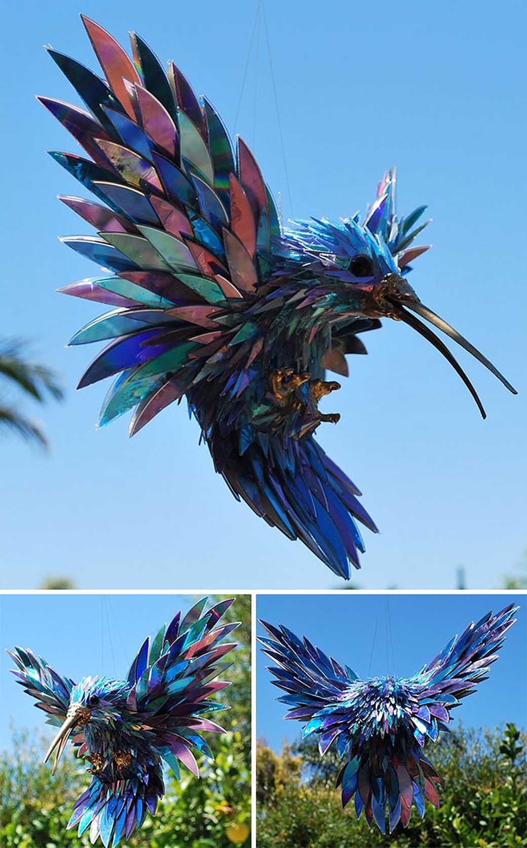 Artist Found A Good Way To Use Old CDs By Transforming Them Into ...