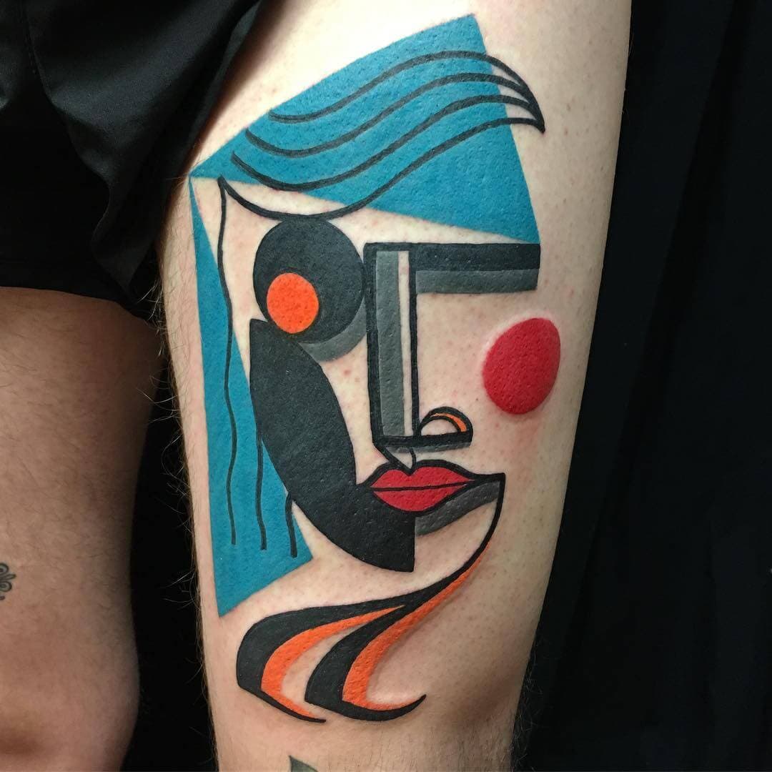 Vivid Cubist Tattoo Masterpieces By Mike Boyd | FREEYORK
