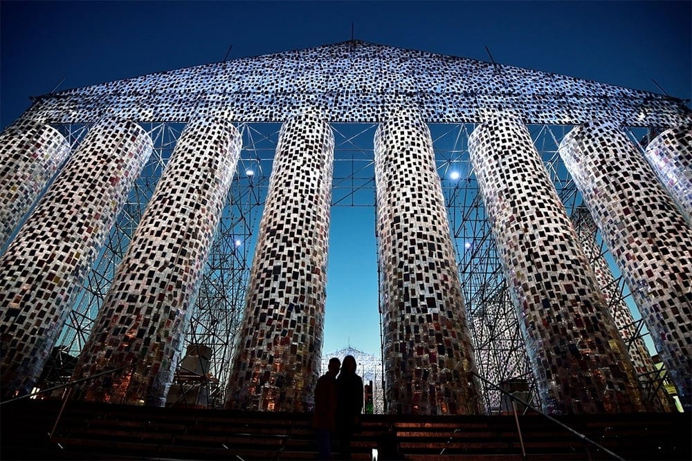 A Replicated Sculpture Of The Parthenon In Germany Created From 100,000 ...