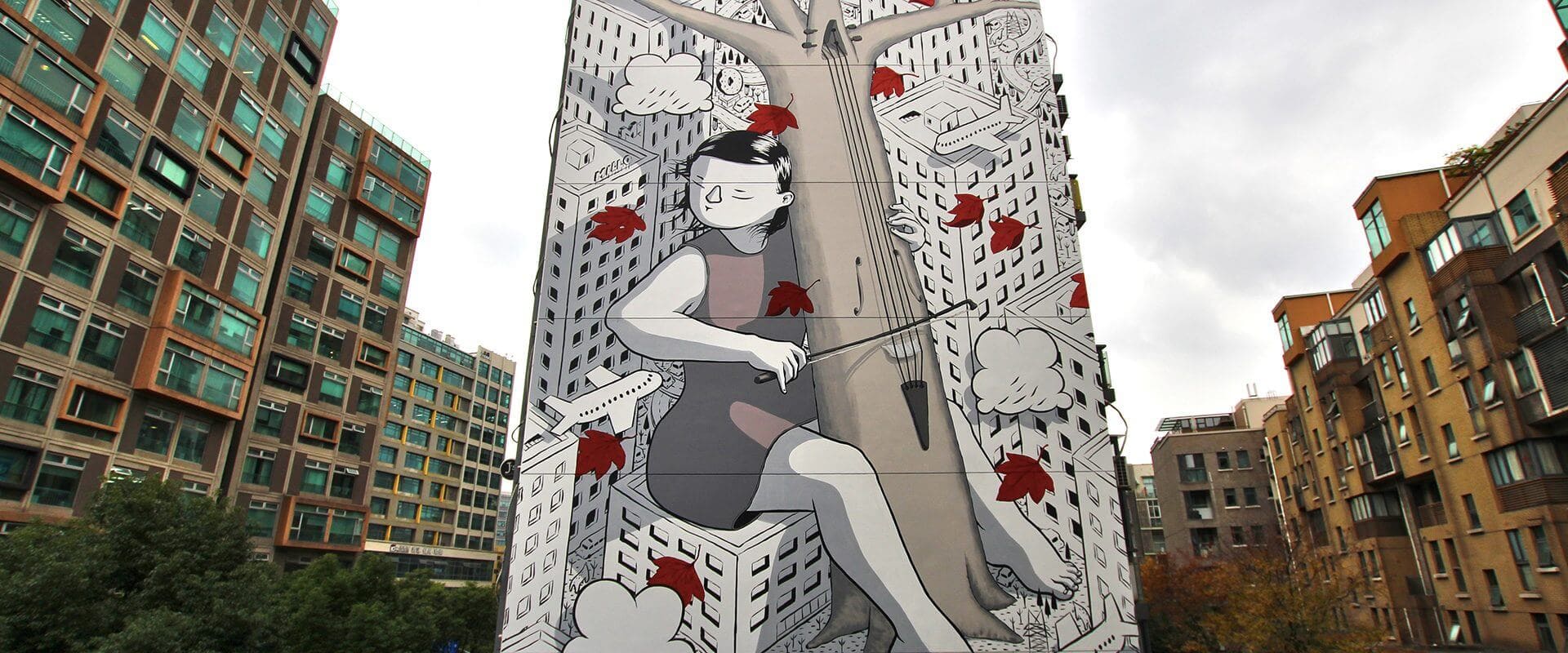 Street Artist Millo Debuted Two Large-Scale Murals In Shanghai | FREEYORK