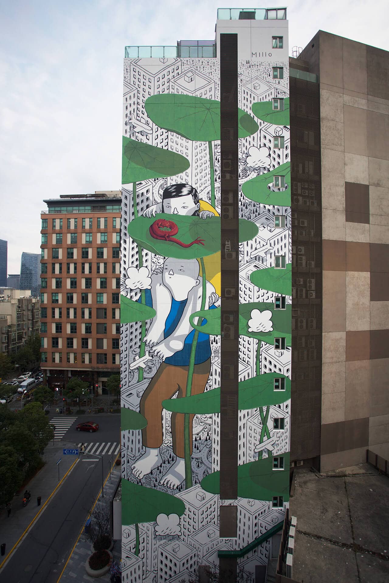 Street Artist Millo Debuted Two Large-Scale Murals In Shanghai | FREEYORK