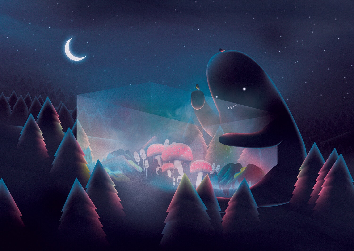 Illustrations Of Imaginary Creatures That Come Out At Night By Martynas ...