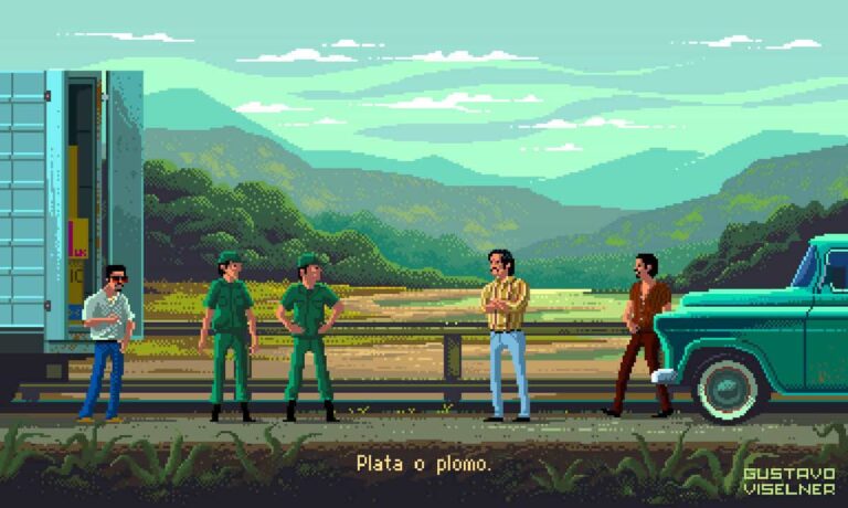 Pixelated Scenes Of Popular TV Shows Drawn By Gustavo Viselner | FREEYORK