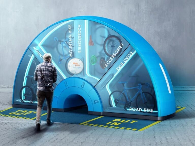 Orbike: A Donut-Shaped Vending Machine That Allows People To Rent ...