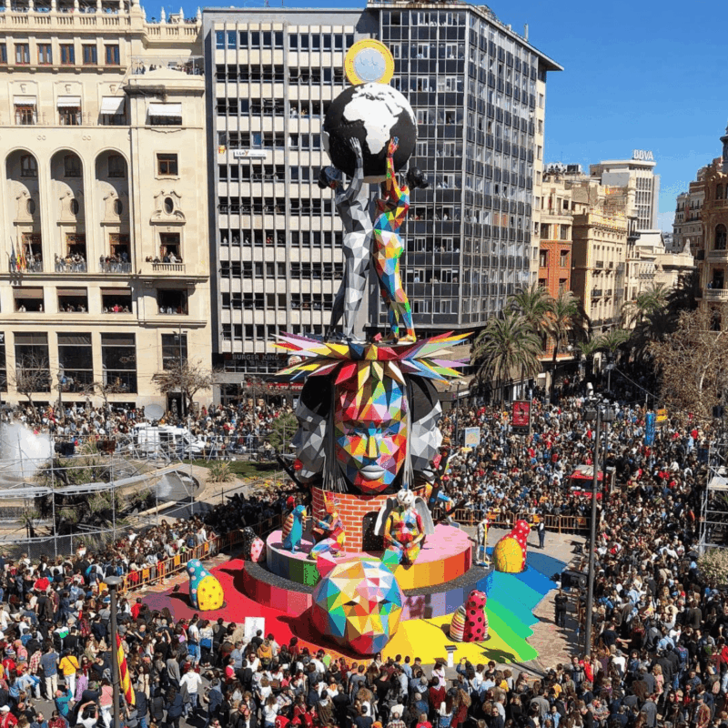 A Spanish Street Artist Creates Huge Sculpture For Valencia’s Fallas ...