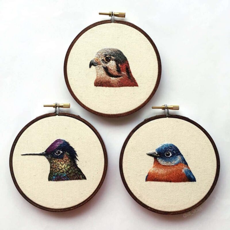 Incredibly Beautiful Bird Embroideries Show Details Of These Amazing ...