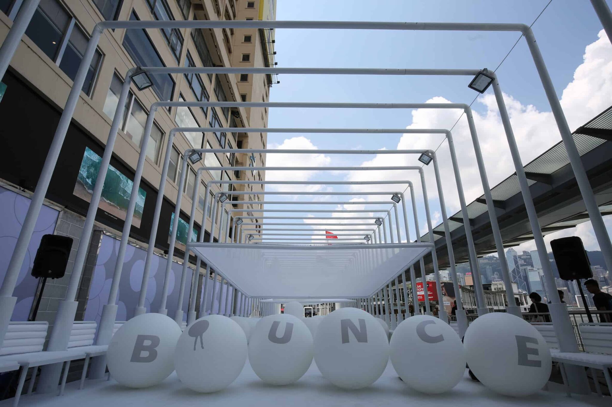 A Giant Bouncy Ball Installation In Hong Kong By Snarkitecture | FREEYORK