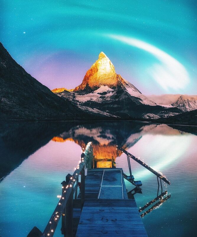 A German Artist Transforms Famous Landmarks Into Dreamy Landscapes ...