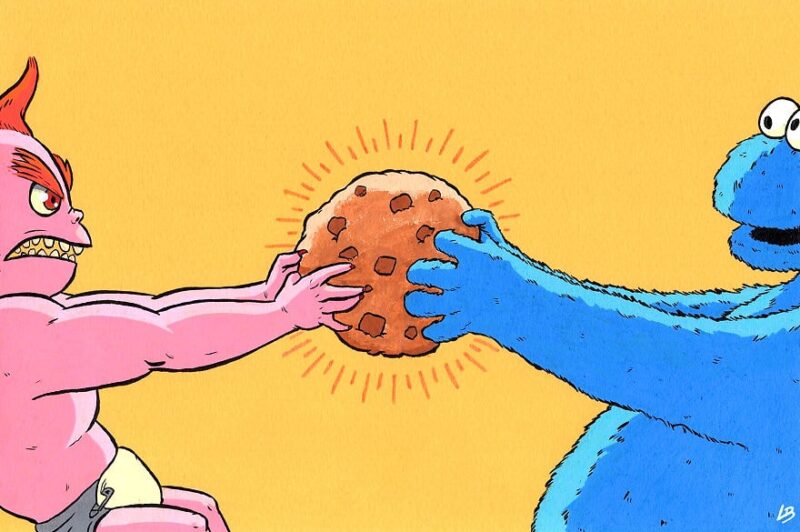 Linda Bouderbala And Her Illustrations Of Characters Fighting Over The ...