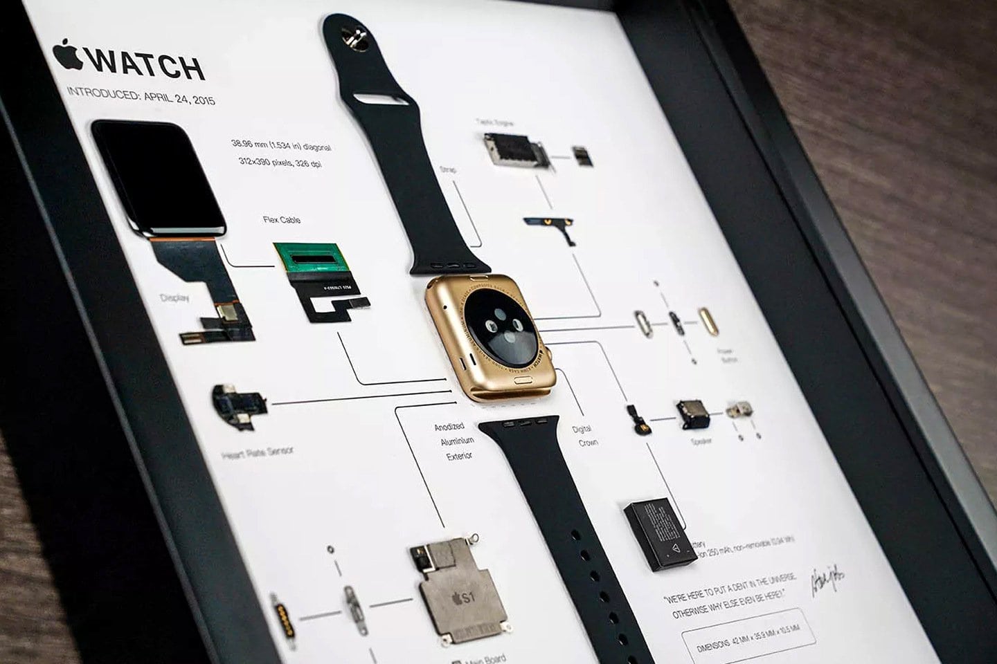 Uncover Tech's Beauty With This Apple Watch 1st Gen. Disassembled Into ...