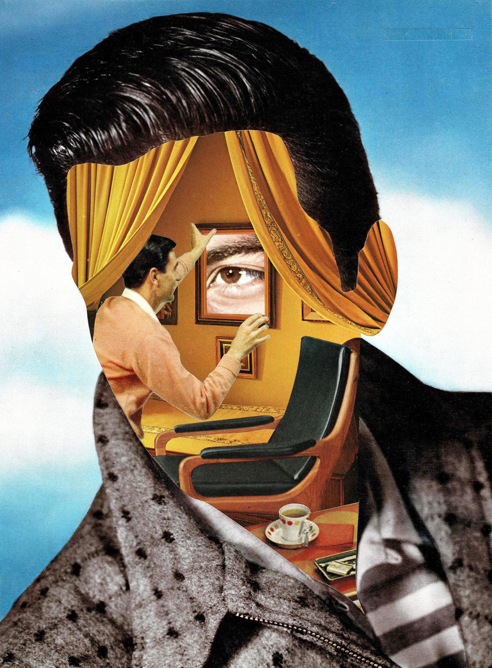 Shane Wheatcroft's Collages: Perfectly Coiffed Characters In A World Of ...