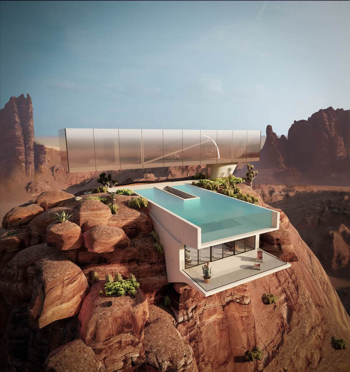 "Oasis House" - Residential Concept With A Single Roof, Almost Floating ...