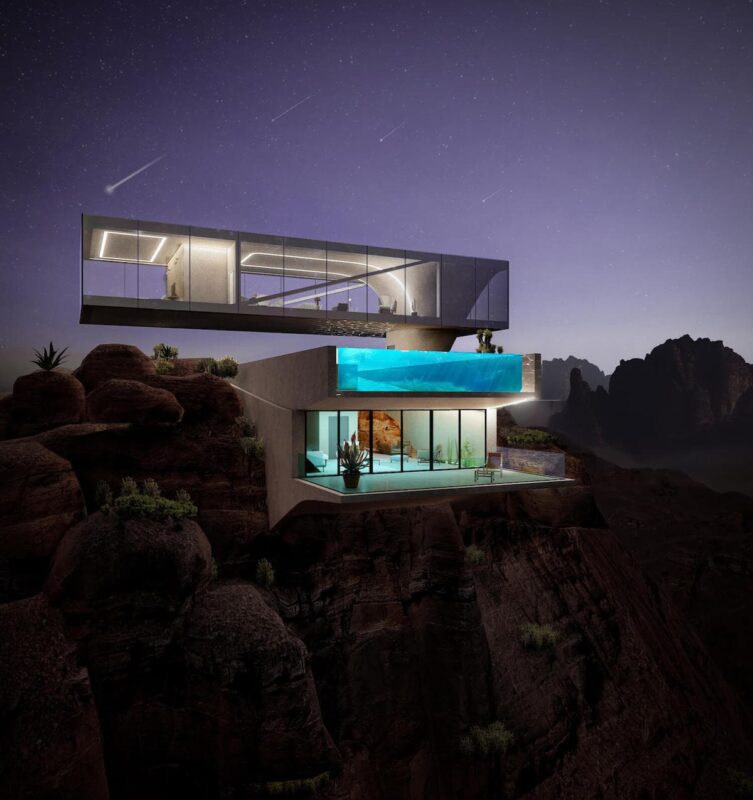 "Oasis House" - Residential Concept With A Single Roof, Almost Floating ...