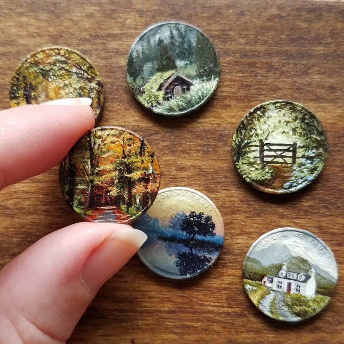 1-Inch Diameter Paintings By Bryanna Marie: Miniature Masterpieces That ...